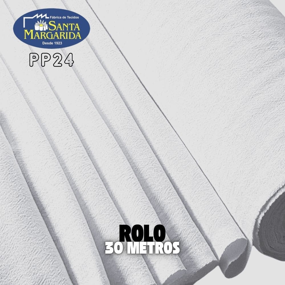 Rolo 30 Metros Tecido Sacaria Pé de Galinha PP24 Santa Margarida ...